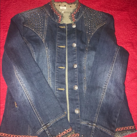 Jackets & Coats | Reba Embellished Jean Jacket | Poshmark
